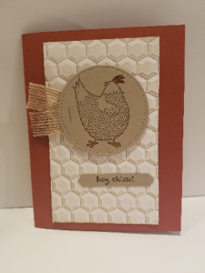 Lovin' the Hey Chick stamp set!